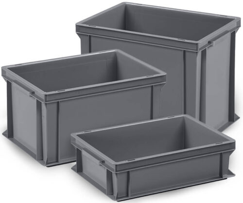 Cutii stivuibile pentru depozitare și organizare, din plastic, premium